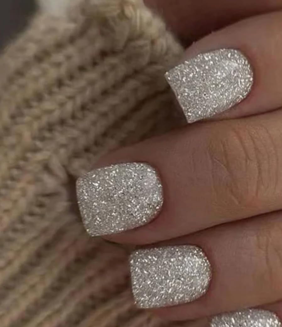 Press on Nails Acrylic Fake Nails with Design Full Cover False Nails ...