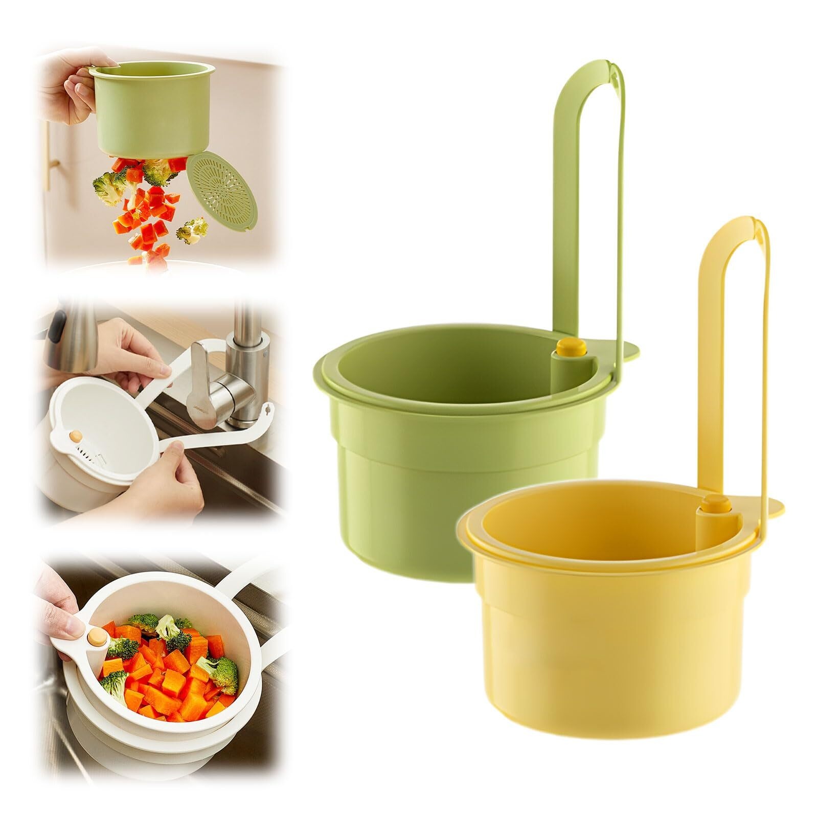 Press to Open the Waste Basket, New Self-Cleaning Kitchen Sink Food ...