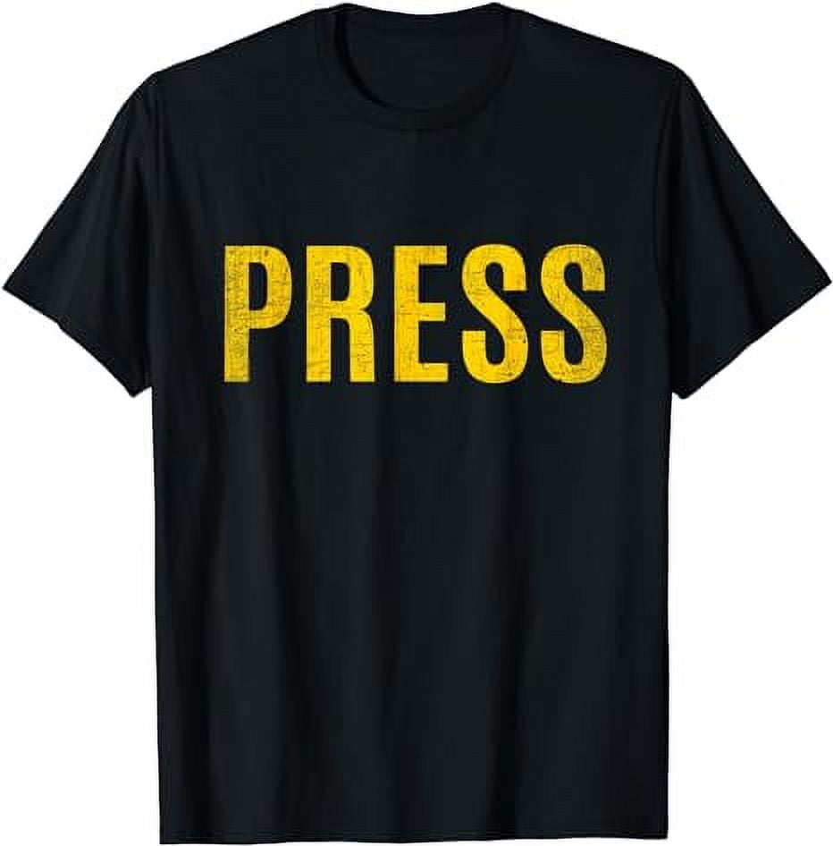 Press Shirt - Journalist Reporter Credentials T-Shirt - Walmart.com