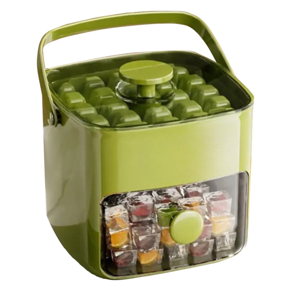 Press Type Ice Cubes Tray With Storage Box Ice Maker Ice Box Tray Ice ...
