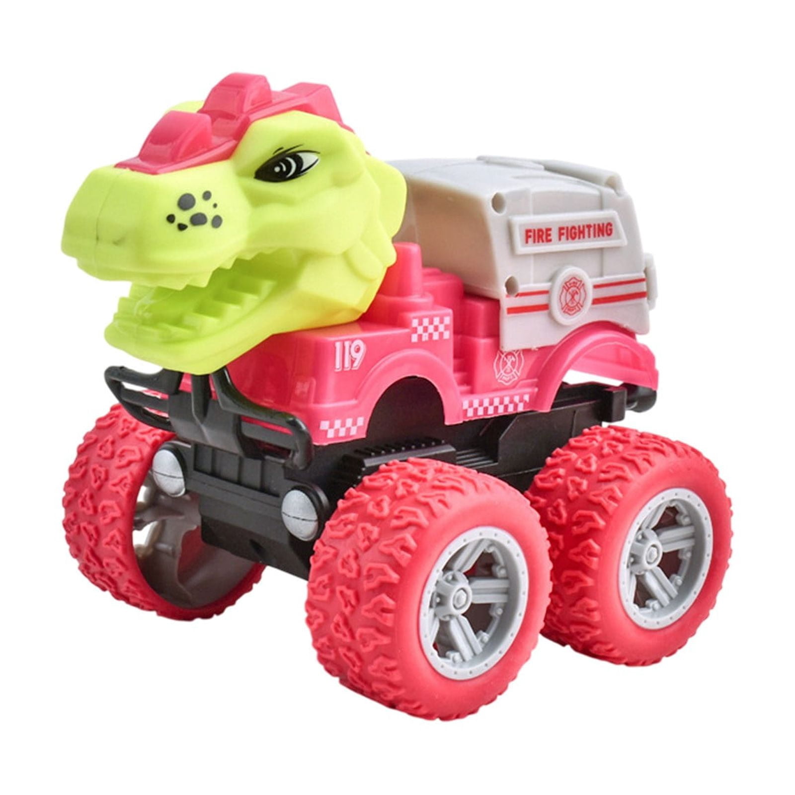 Press-and-Go Dinosaur Excavator Toy Car – Educational Dino Engineering ...