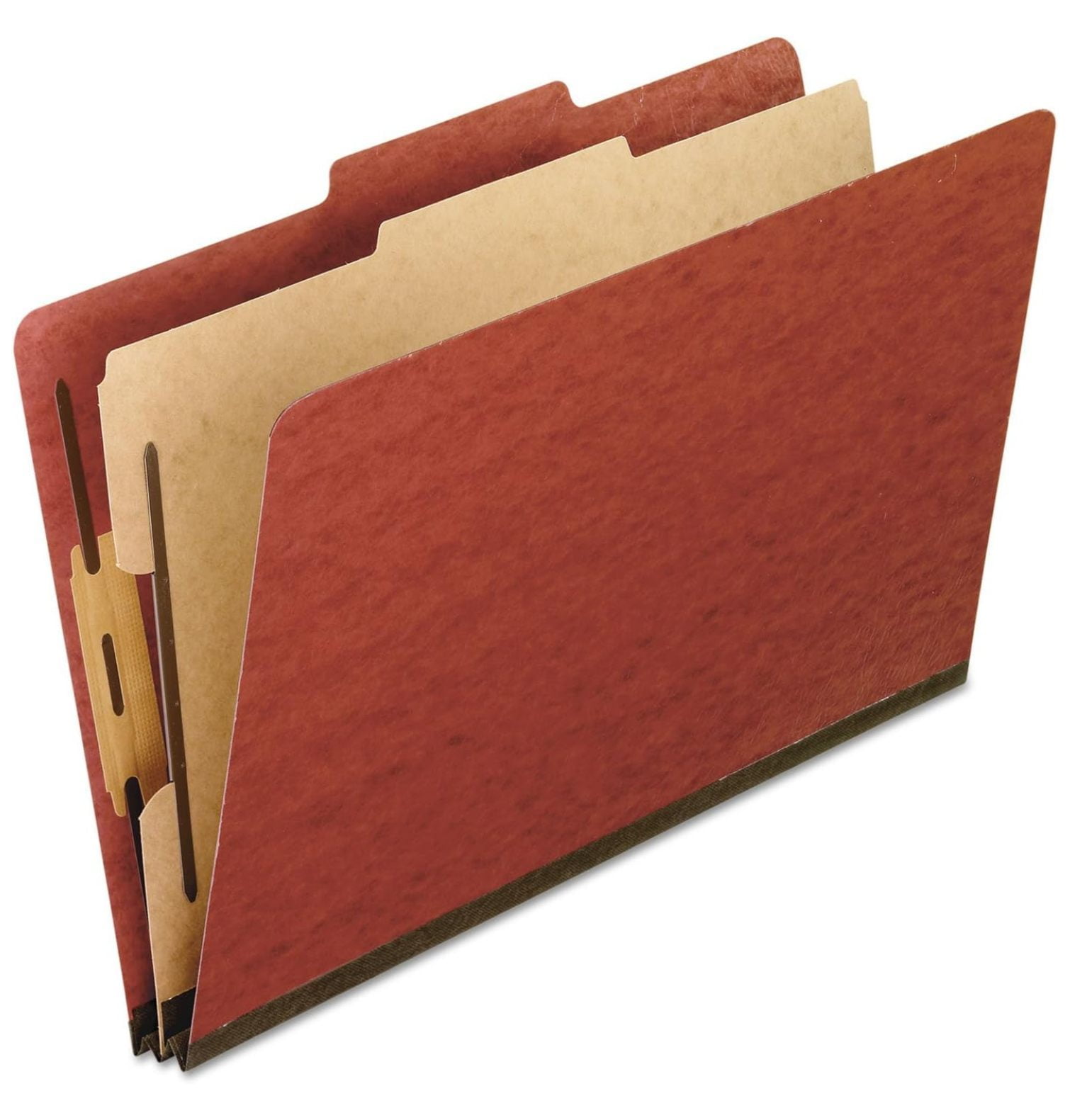 Pressboard Classification File Folders, 1 Divider, 2" Embedded ...