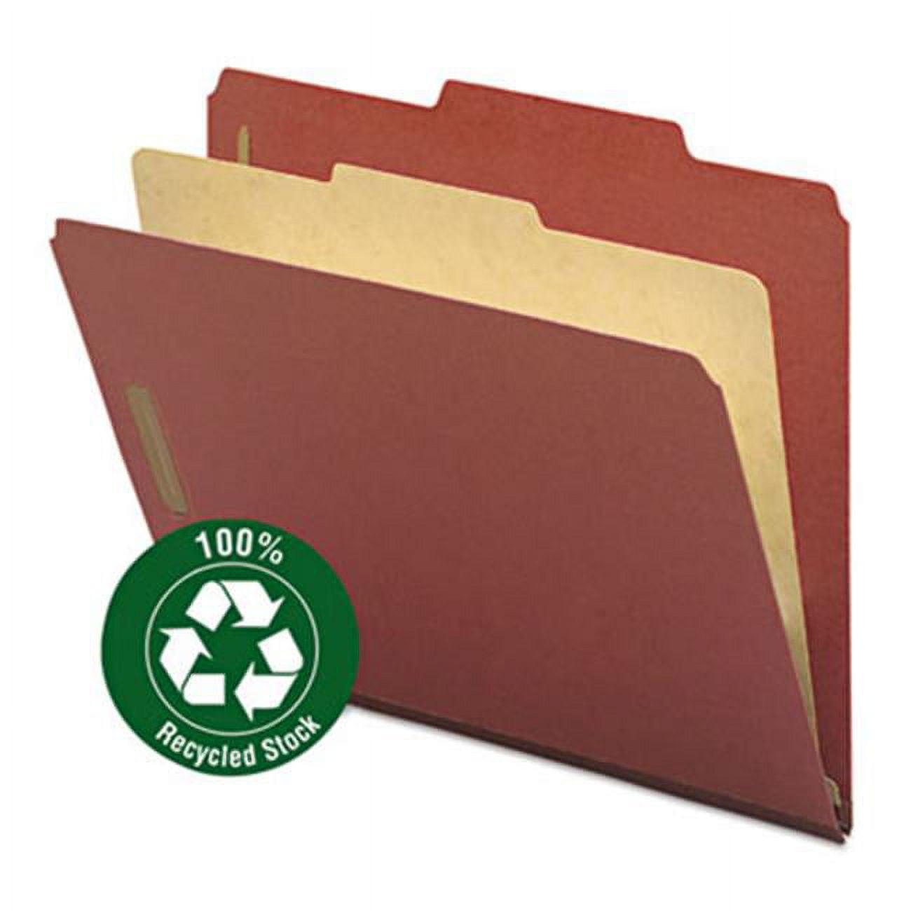 Pressboard Classification Folder, 1 Divider, 2 in. Exp, .4 Cut, Letter ...