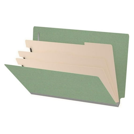 Pressboard Classification Folders, Full Cut End Tab, Legal Size, 3 ...