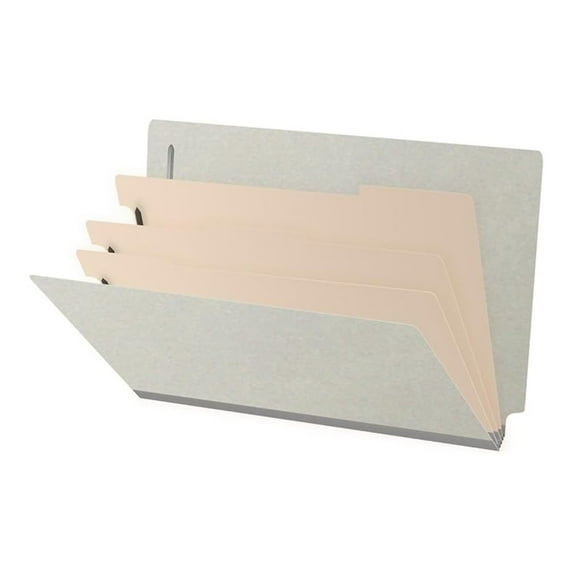 Pressboard Classification Folders, Full Cut End Tab, Legal Size, 3 ...
