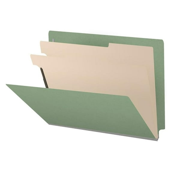 Pressboard Classification Folders, Full Cut End Tab, Letter Size, 2 ...
