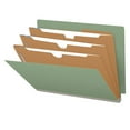 Pressboard Classification Folders, Full Cut End Tab, Letter Size, 3 ...