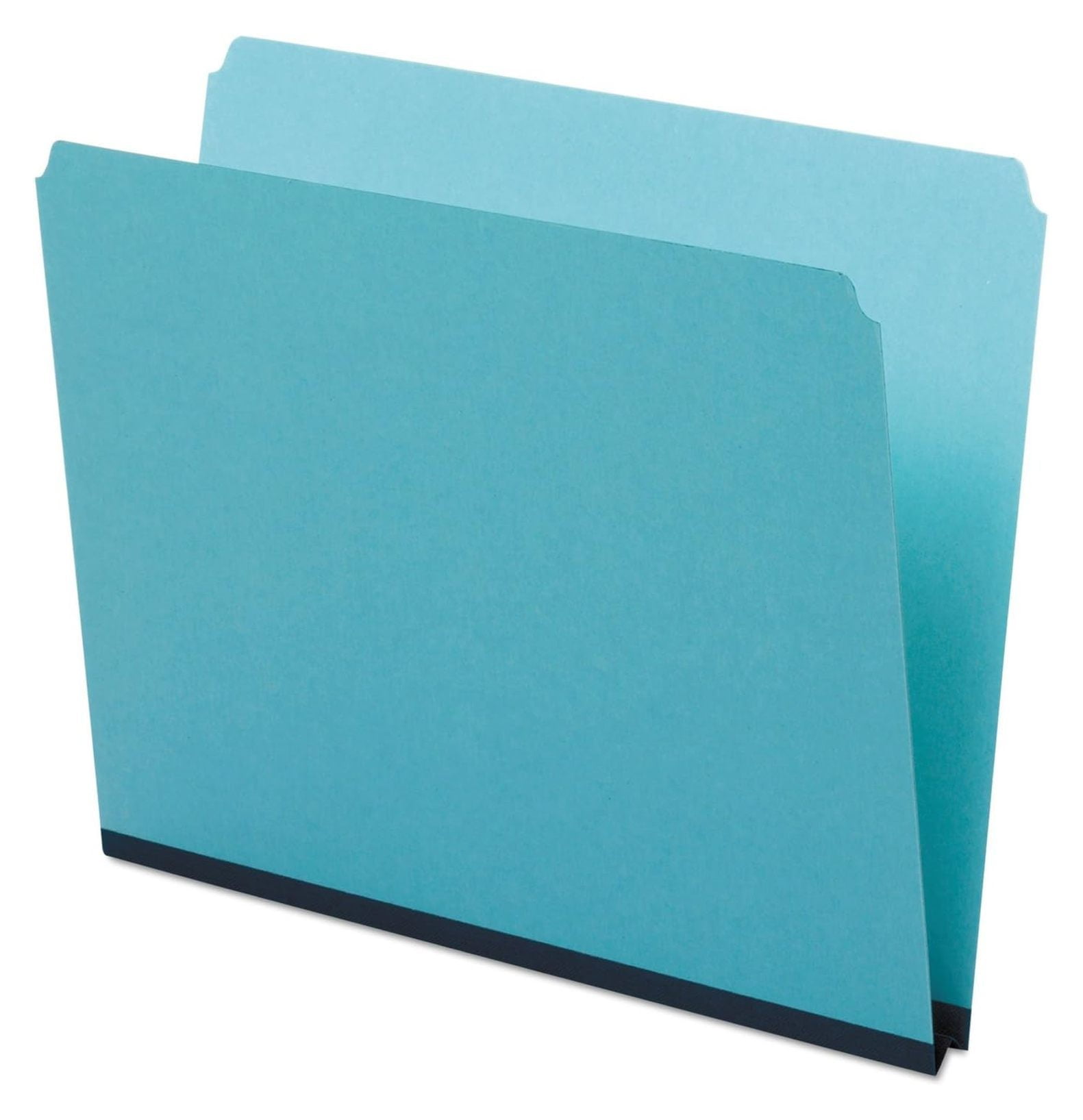 Pressboard Expansion File Folders, Letter Size, Blue, Straight Cut, 25 ...