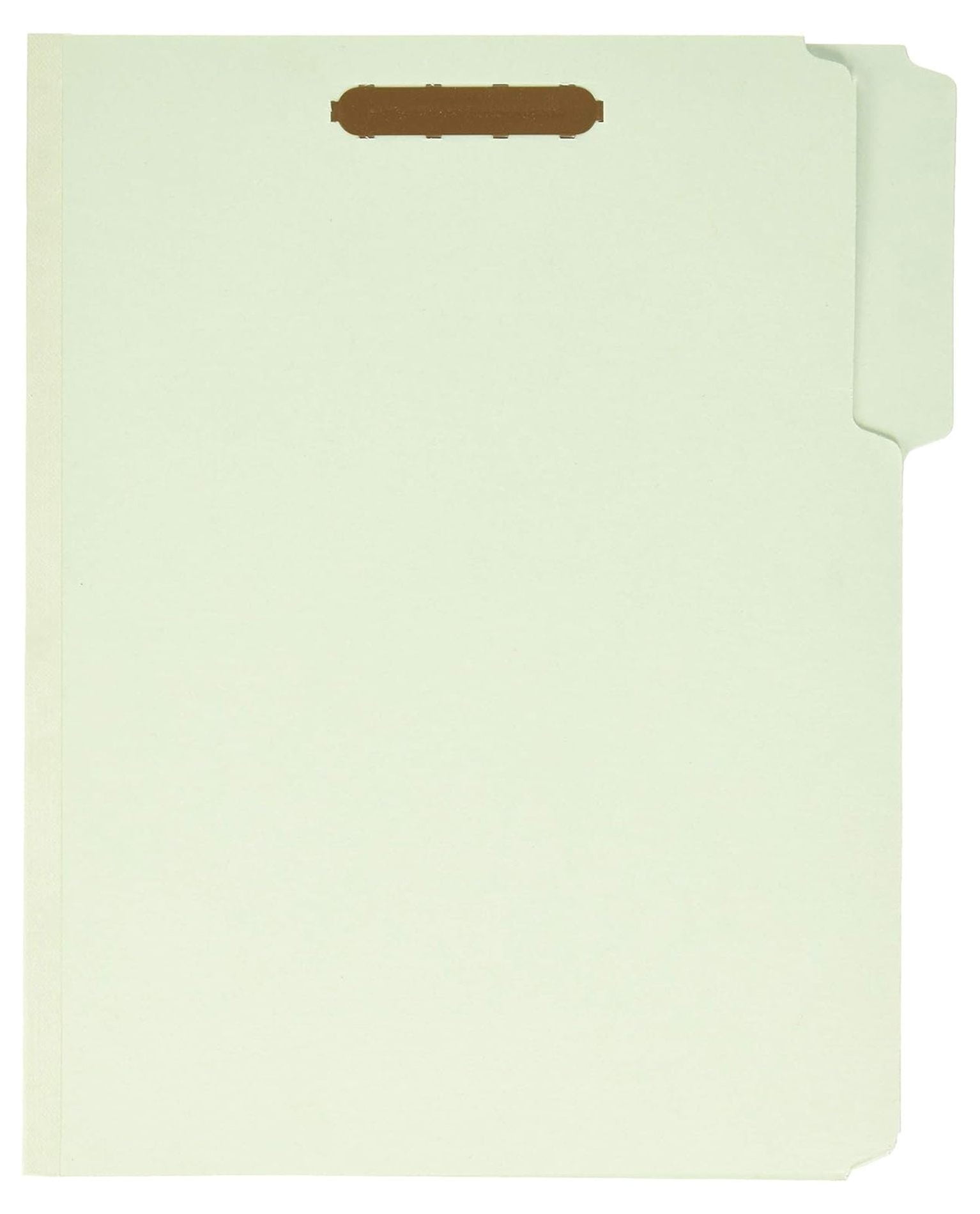 Pressboard Fastener Folders, 2 Fasteners, Letter Size, Light Green, 1 ...