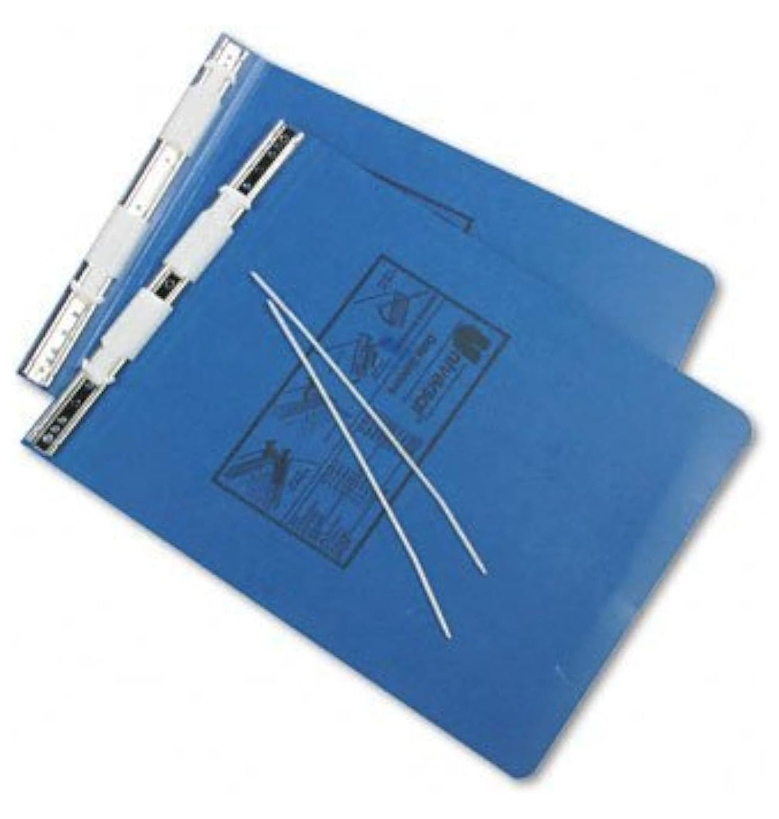 Pressboard Hanging Data Binder, 9-1/2 x 11 Unburst Sheets, Blue (Case ...
