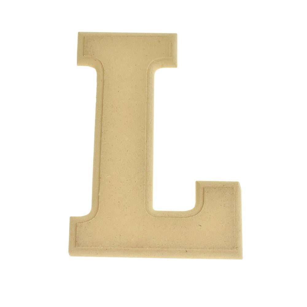 Pressed Board Beveled Wooden Letter L, Natural, 6-Inch - Walmart.com