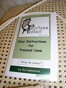 Pressed Cane Webbing Kit. 24"x24" Fine Open 1/2", 8 Feet of #8.5 Spline ...