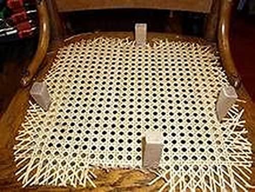 Pressed Cane Webbing Rattan Seat Repair Kit 18x18 Mesh 5 Wedges 6 Ft of ...