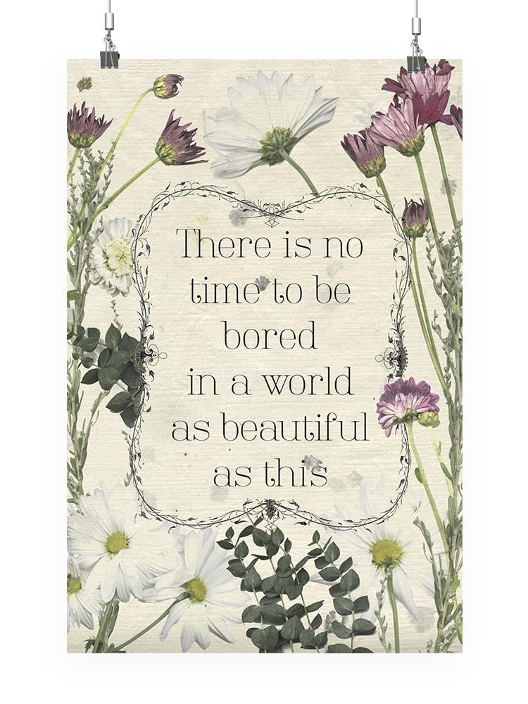 Pressed Floral Quote I Poster - Grace Popp Designs, - Walmart.com