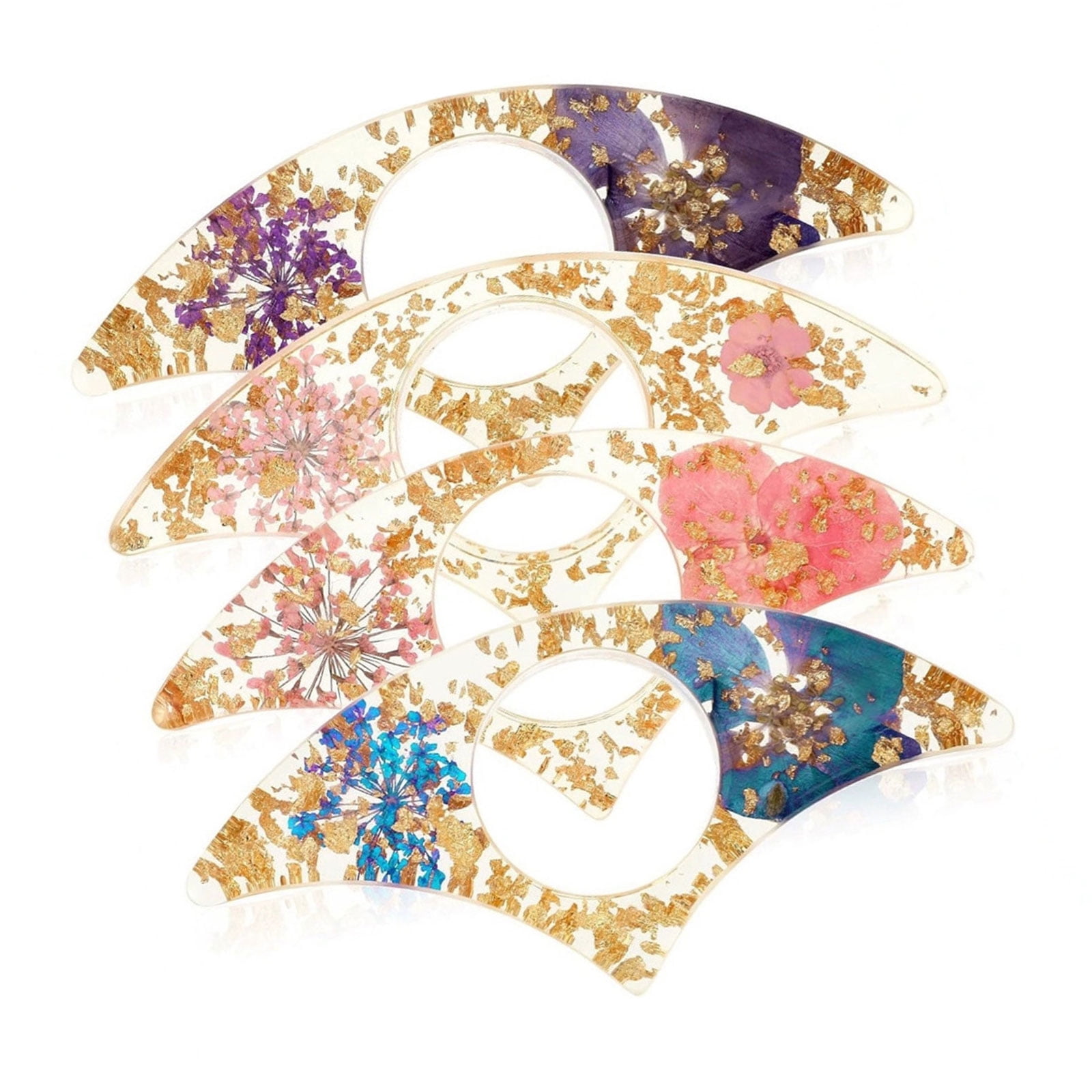 Pressed Flower Resin Bookmarks Thumb Finger Book Page Divider Textbook ...