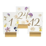 Pressed Flower Table Numbers - 24 Pieces - Walmart.com