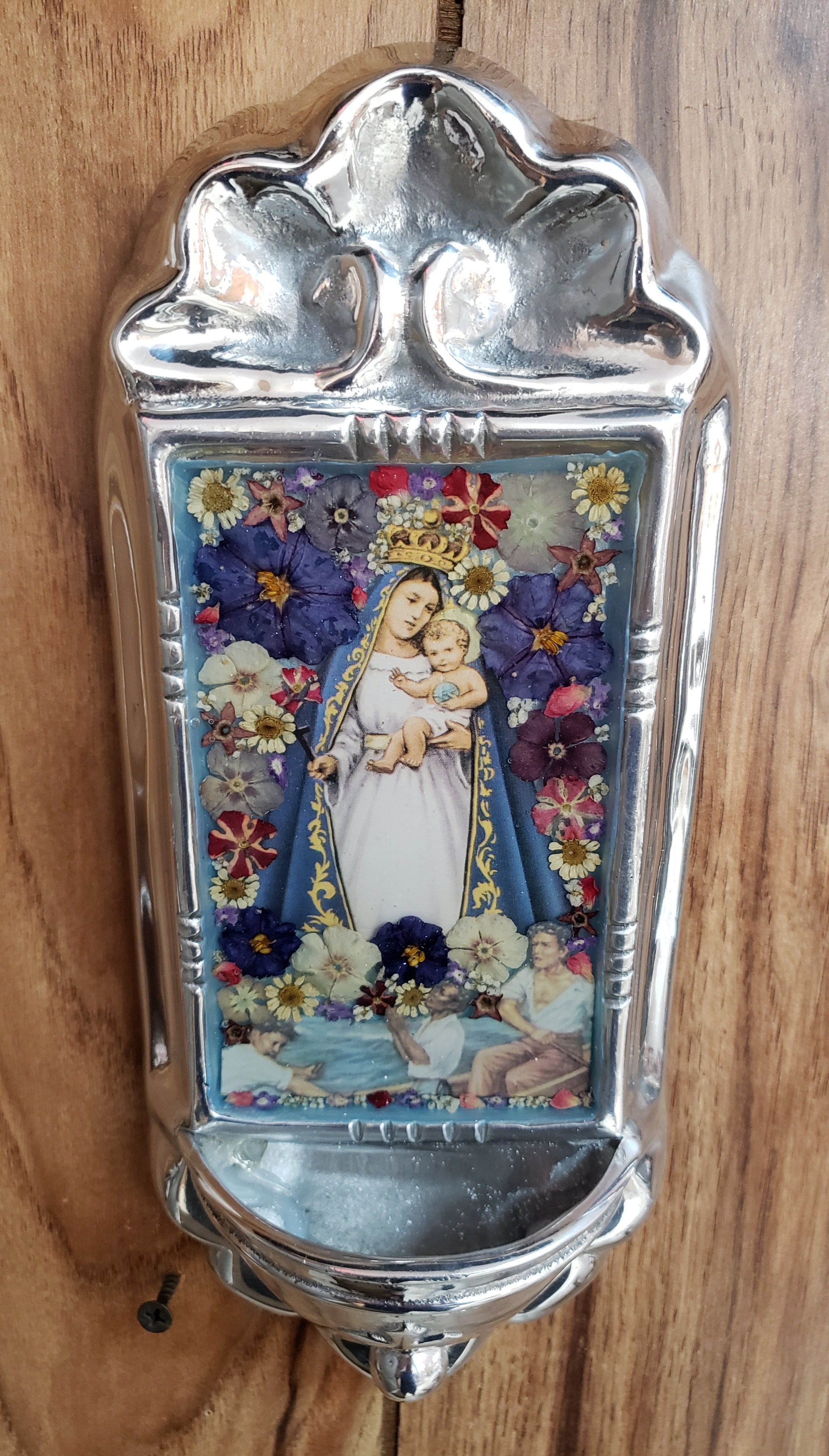 Pressed Flowers Wall Niche - Guadalupe Collection - Walmart.com