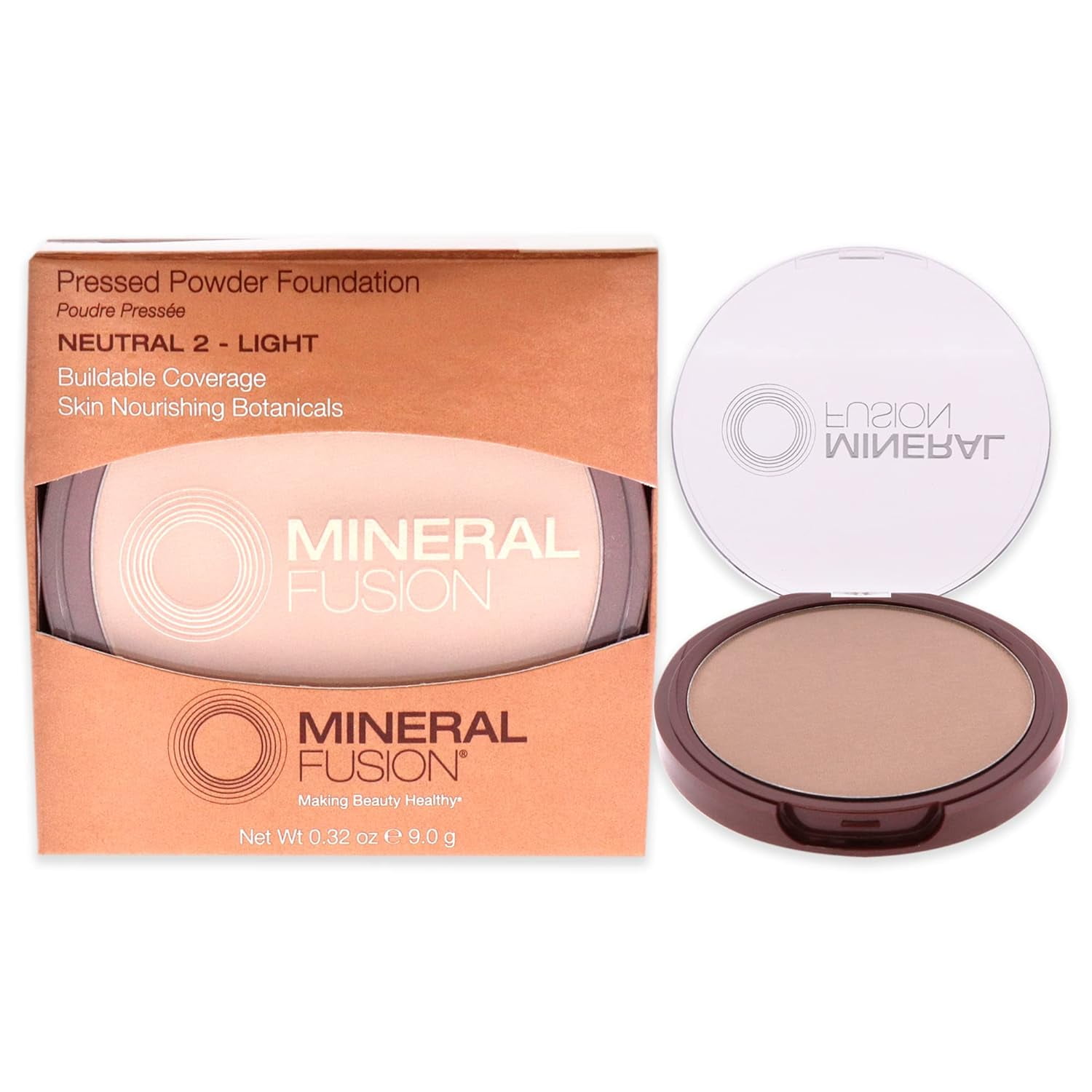 Pressed Powder Foundation, Neutral 2 - Fair/Med Skin w/Neutral ...