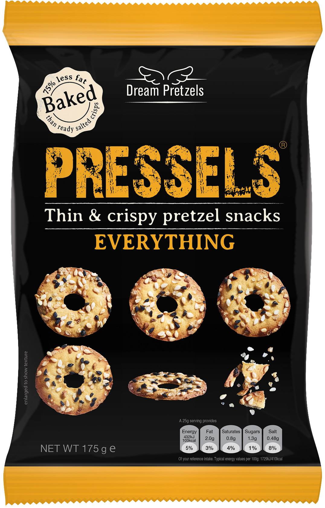 Pressels Pretzel Chips - Everything - Case of 12 - 7.1 oz. - Walmart.com