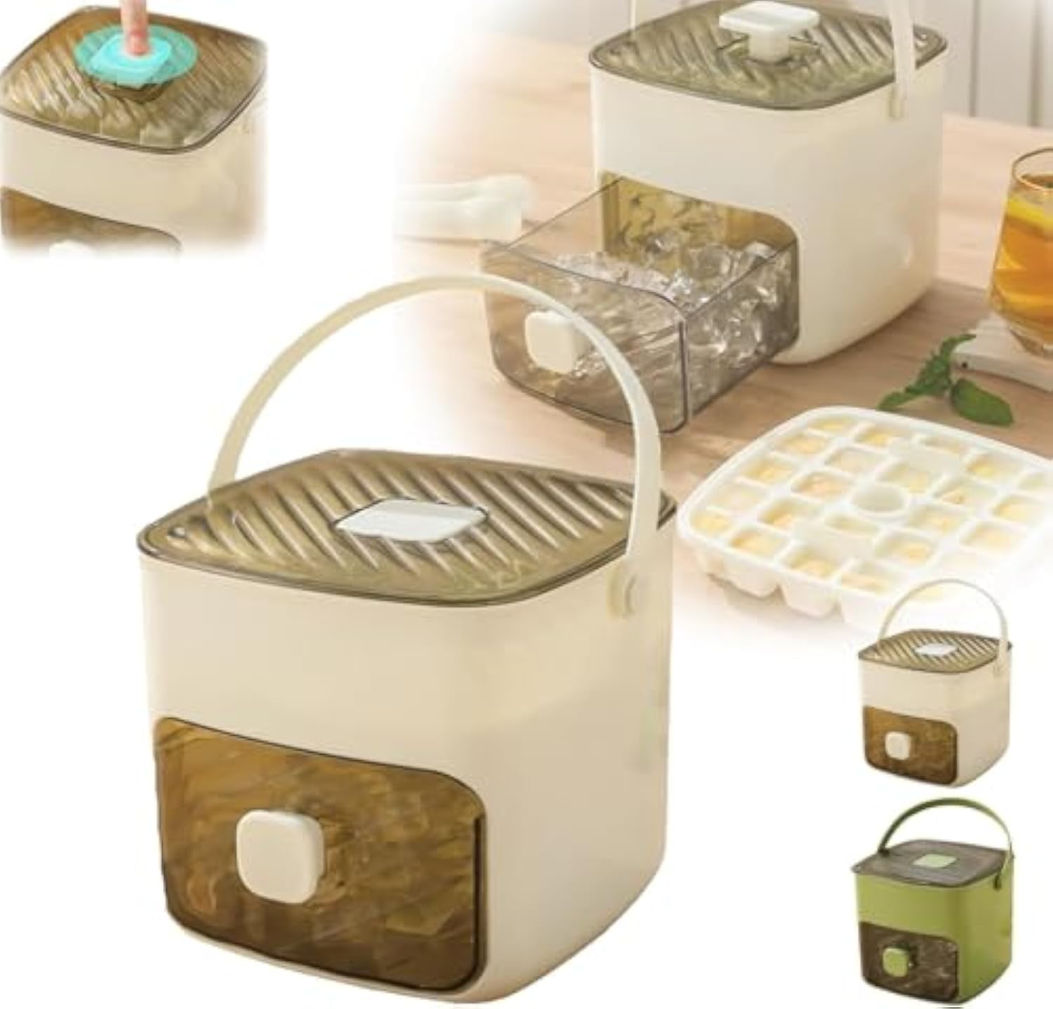 Pressing Ice Tray, Ice Cube Mold, 48 Grid Ice Box Ice Lattice Ice ...