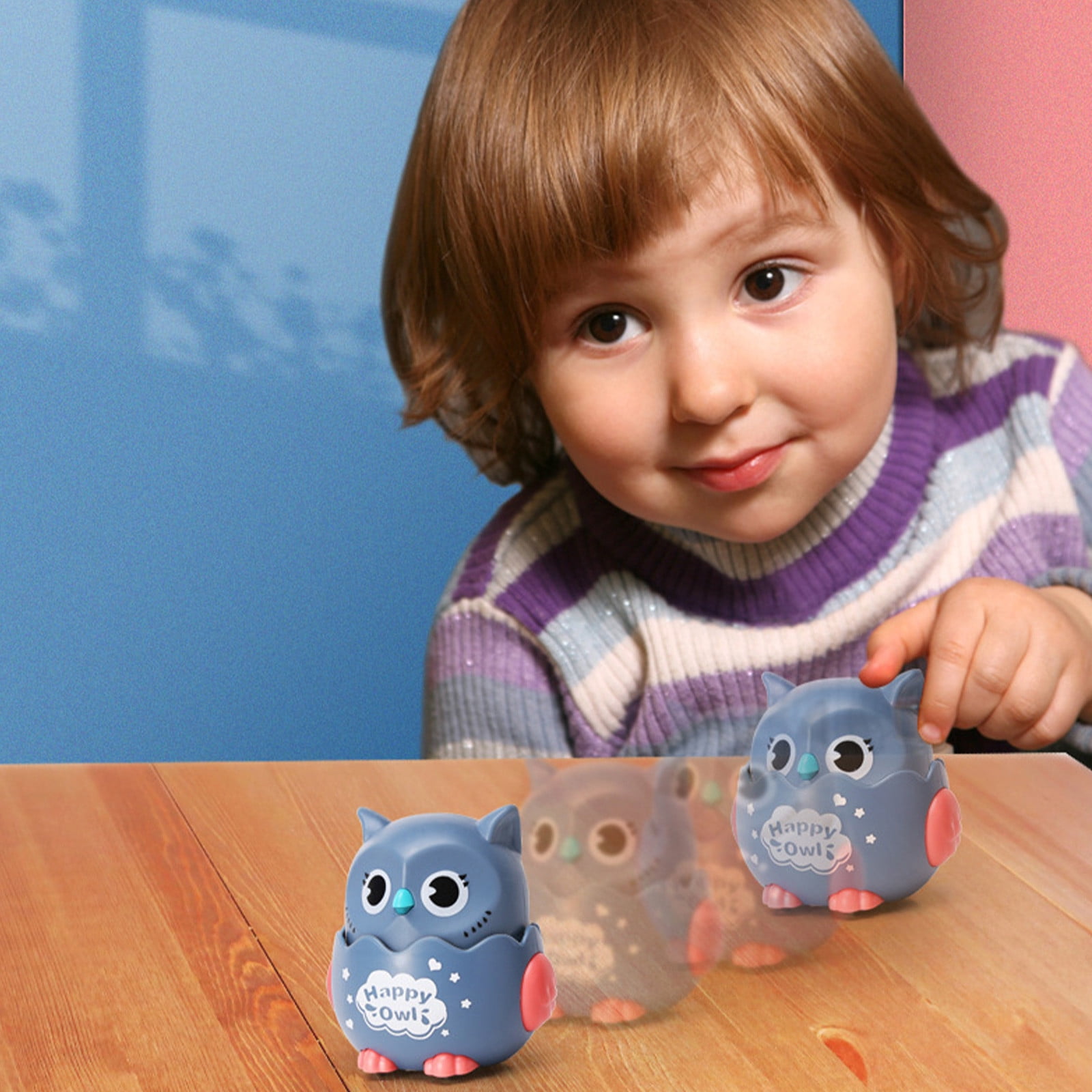 Pressing Owl Toy Pull Back Car | Cute Portable Owl Figure | Educational ...
