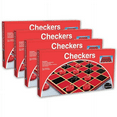 Pressman Checkers Game, Pack of 4 - Walmart.com