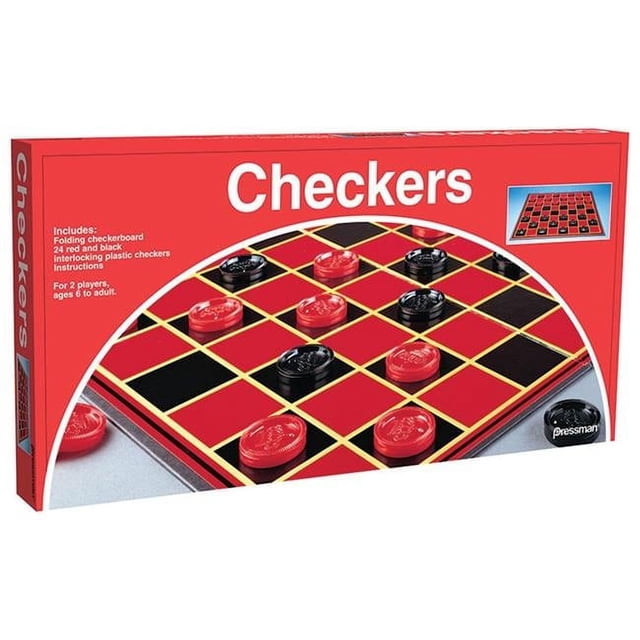 Free Shipping! Pressman Checkers Game, Pack of 6 - Walmart.com