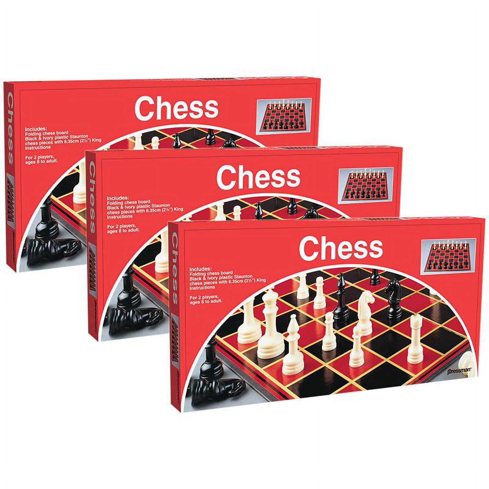 Pressman Chess Board Game, Pack of 3 - Walmart.com