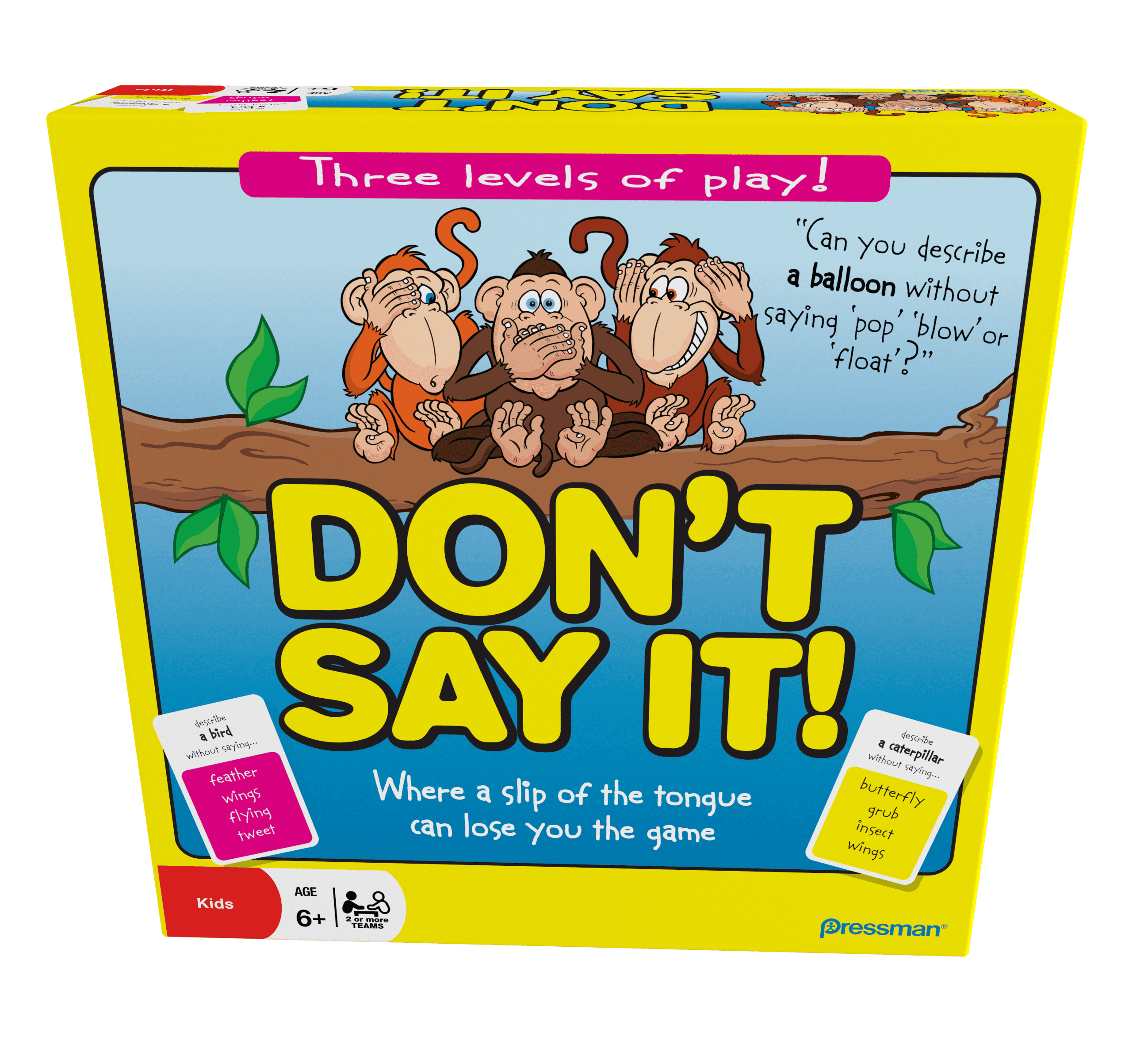 Pressman Board Play Game - Don't Say It! Where a Tongue Slip Can Lose ...