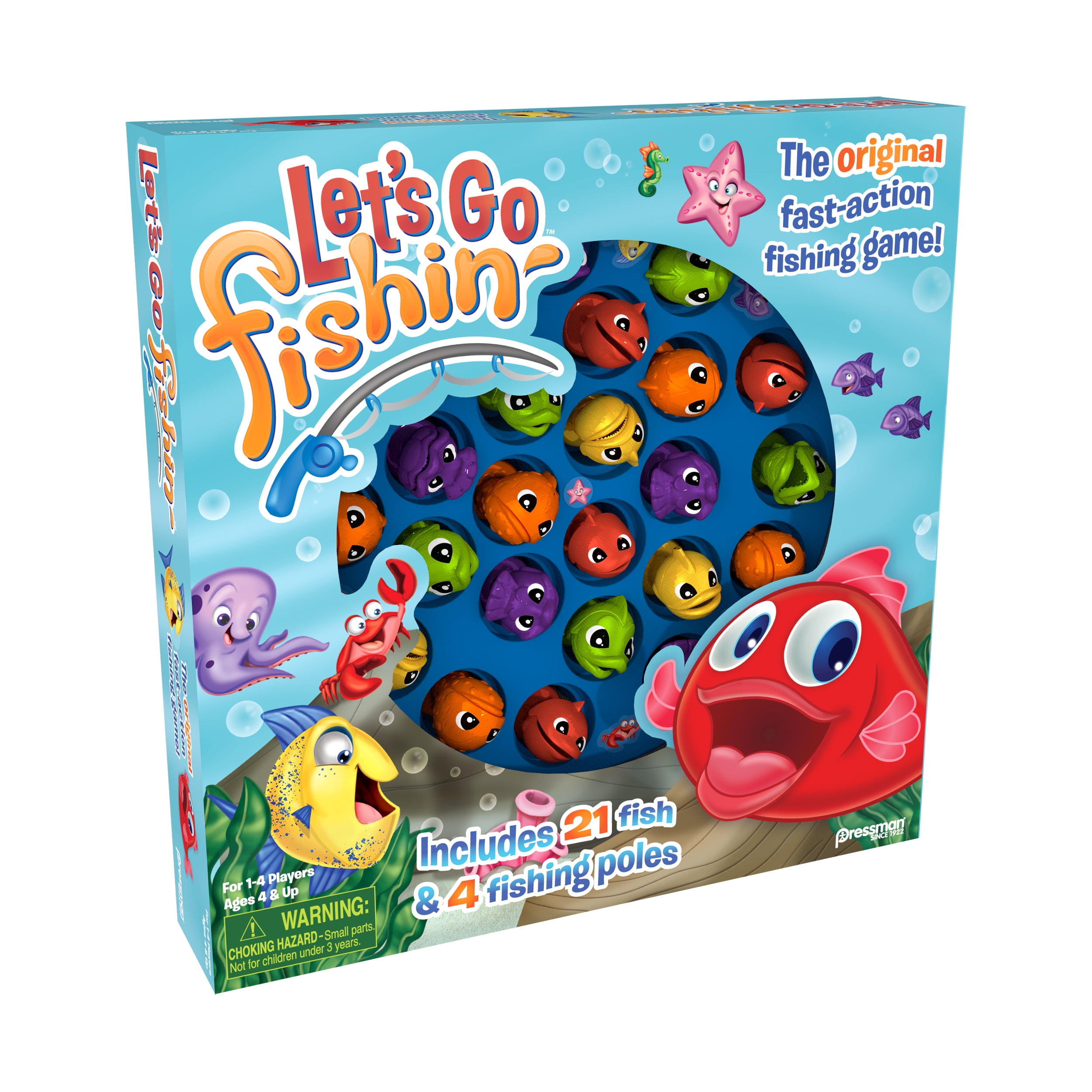 Pressman Let's Go Fishin' Game for Kids and Children, Ages 4 and Up ...