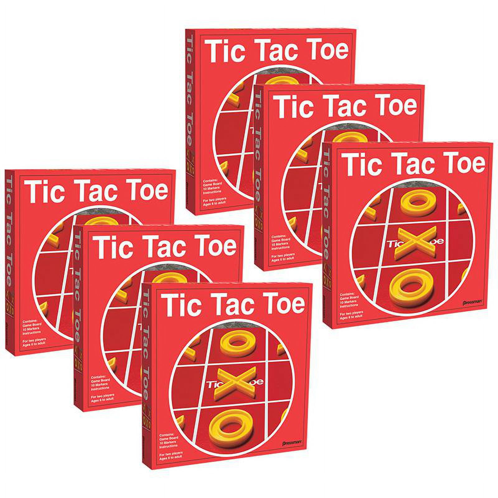 Pressman Tic Tac Toe Board Game, Pack of 6 - Walmart.com