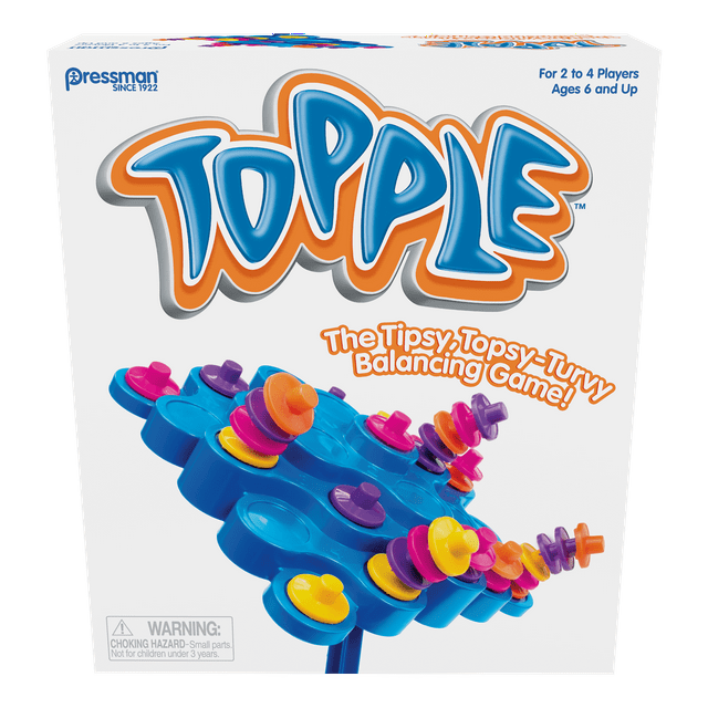 Pressman Topple Game - the Tipsy, Topsy-Turvy Balancing Game for Ages 6 ...