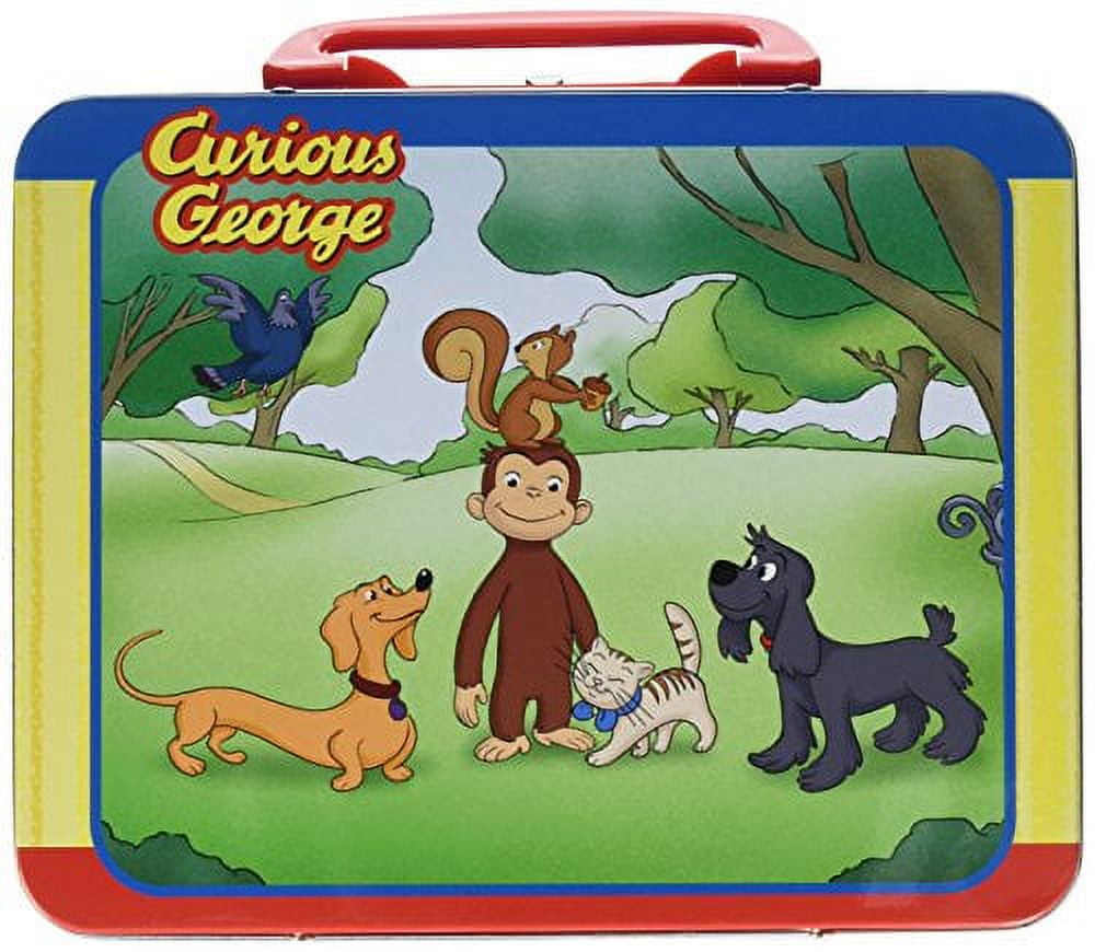 Pressman Toys Curious George Puzzle in Lunchbox Tin (24 Piece ...