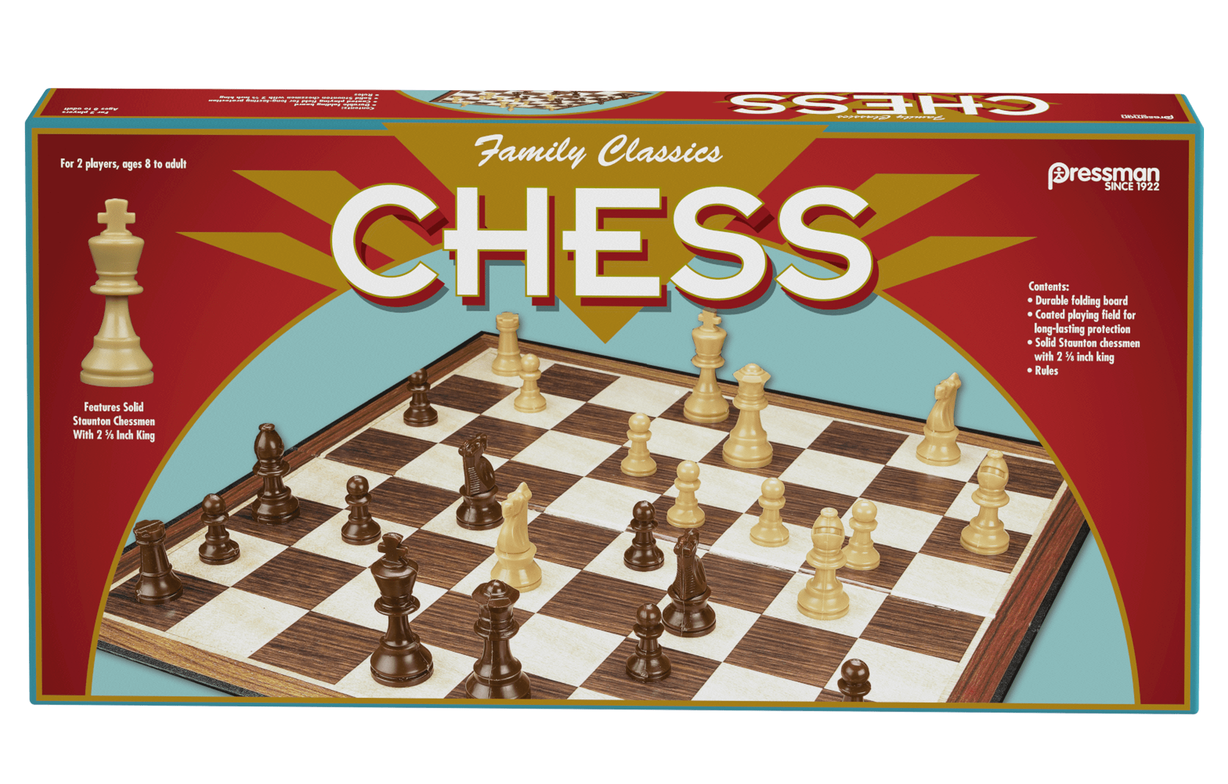 Pressman Toys - Family Classics Chess With Folding Board and Full Size ...