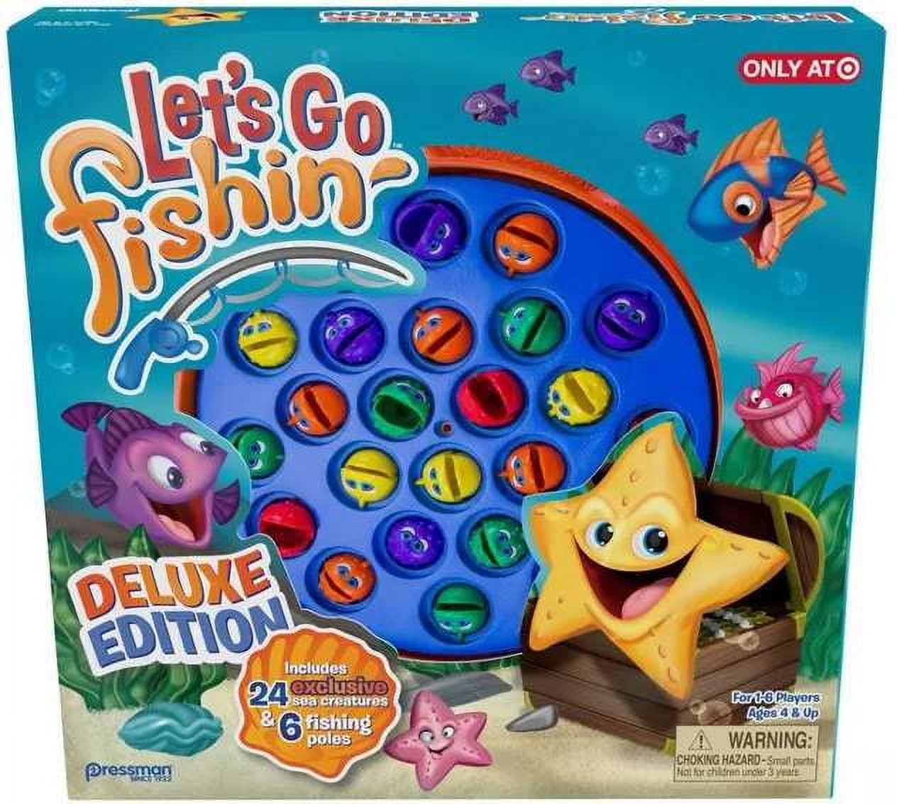 Pressman Toys Let's Go Fishin' Deluxe Edition for Kids Board Games ...