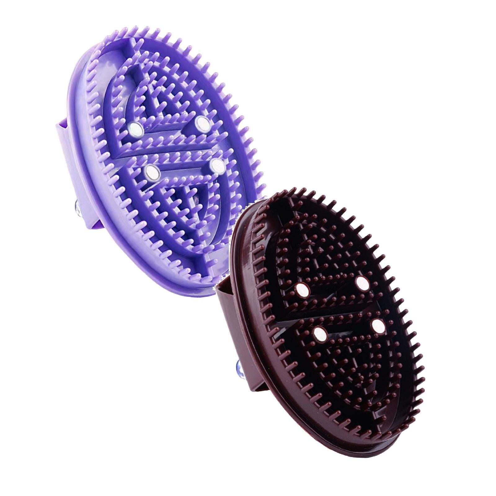 Pressure Brush,Antimicrobial Silicone Body Scrubber, Exfoliating, Eco ...