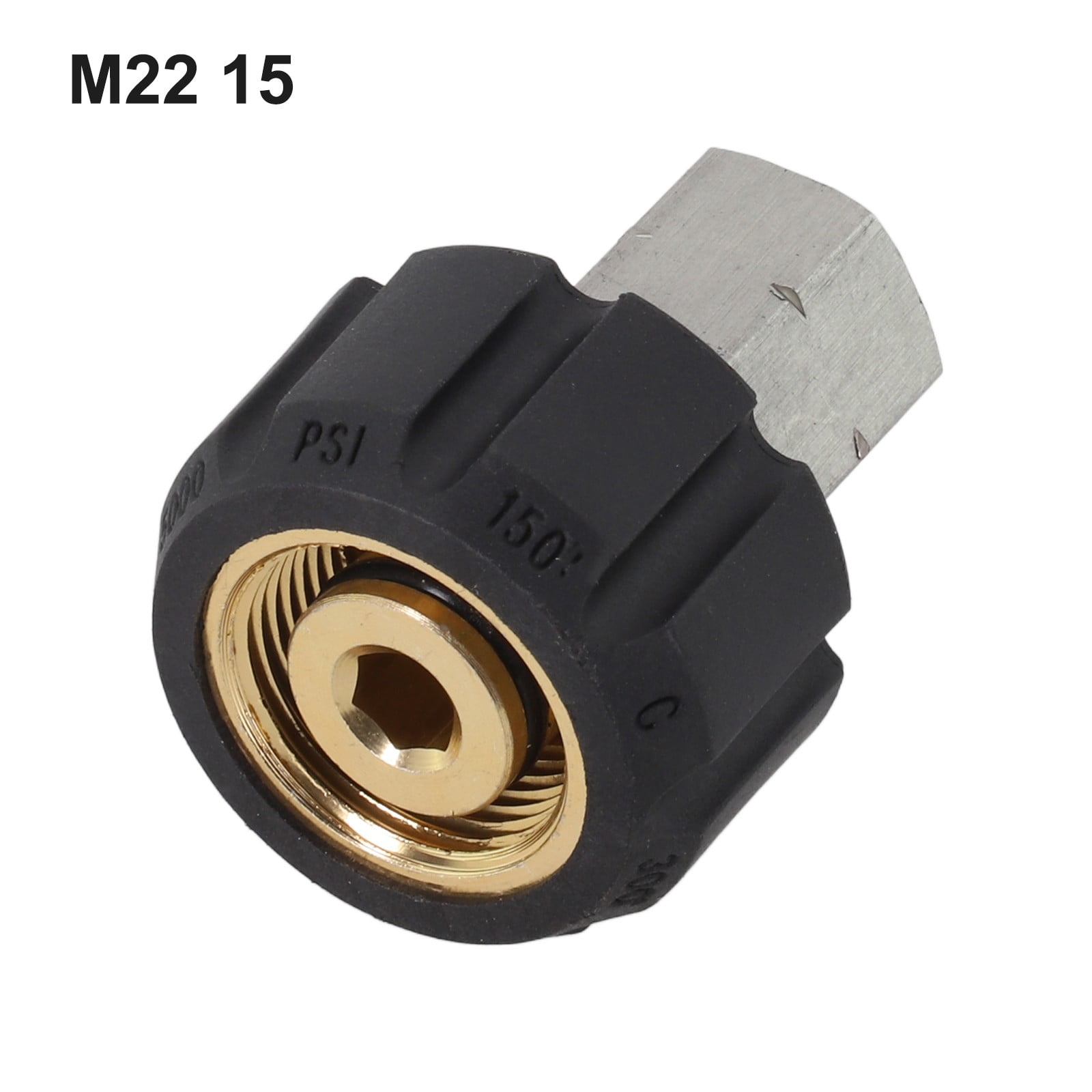 Pressure Cleaner Adapter M22 14/15mm Female To 3/8 Female Stainless Steel Fitting Pressure ...