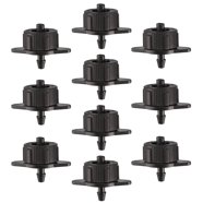 Uxcell Pressure Compensating Dripper 2 GPH 8L/H Emitter Plastic Black ...
