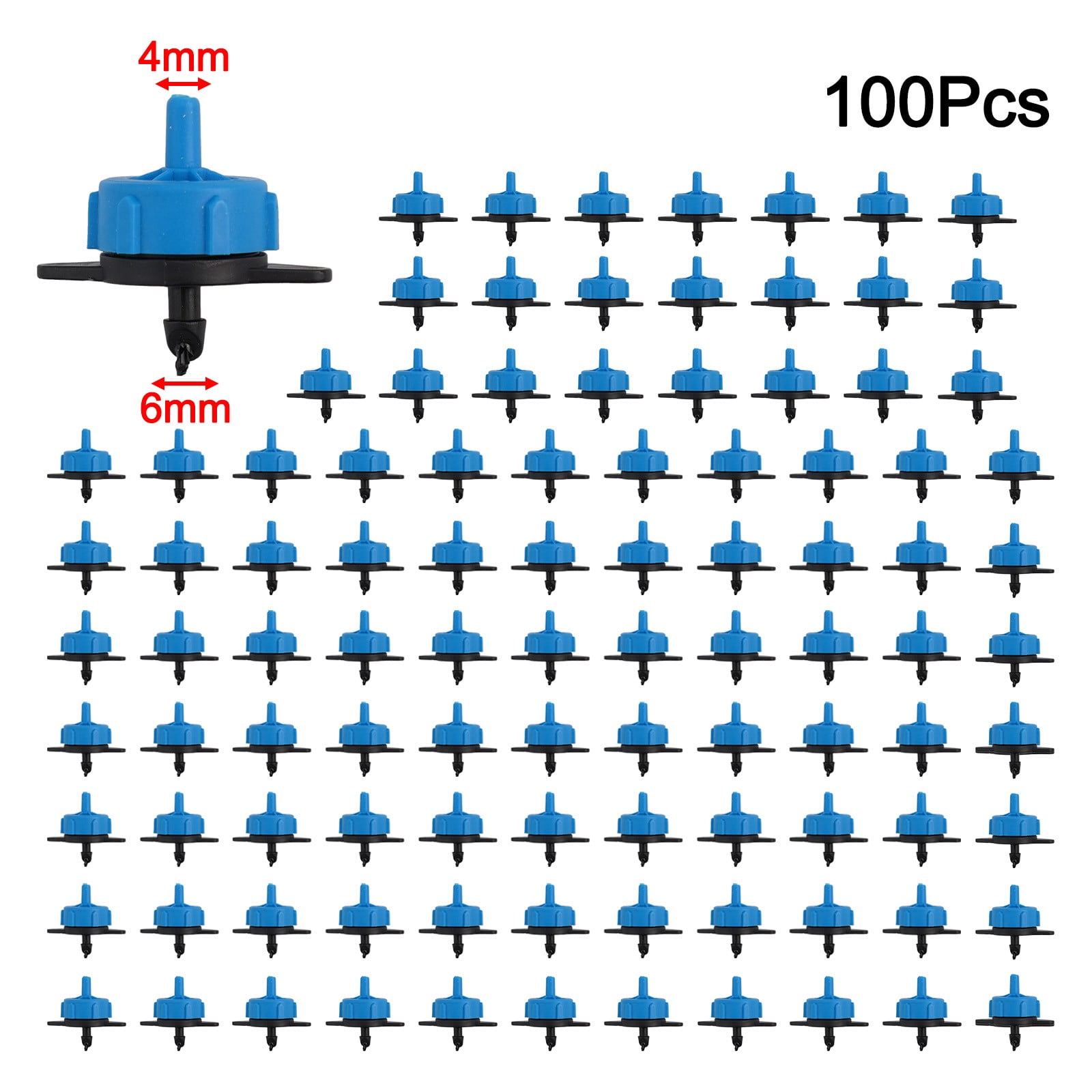 Pressure Compensating Drippers 100-Pack Garden Irrigation System Water ...