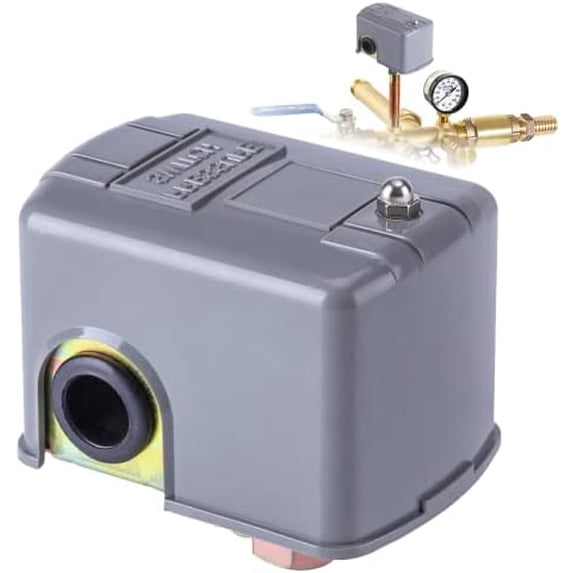 Pressure Control Switch, 40-60Psi 110V-230V Water Pressure Switch for ...