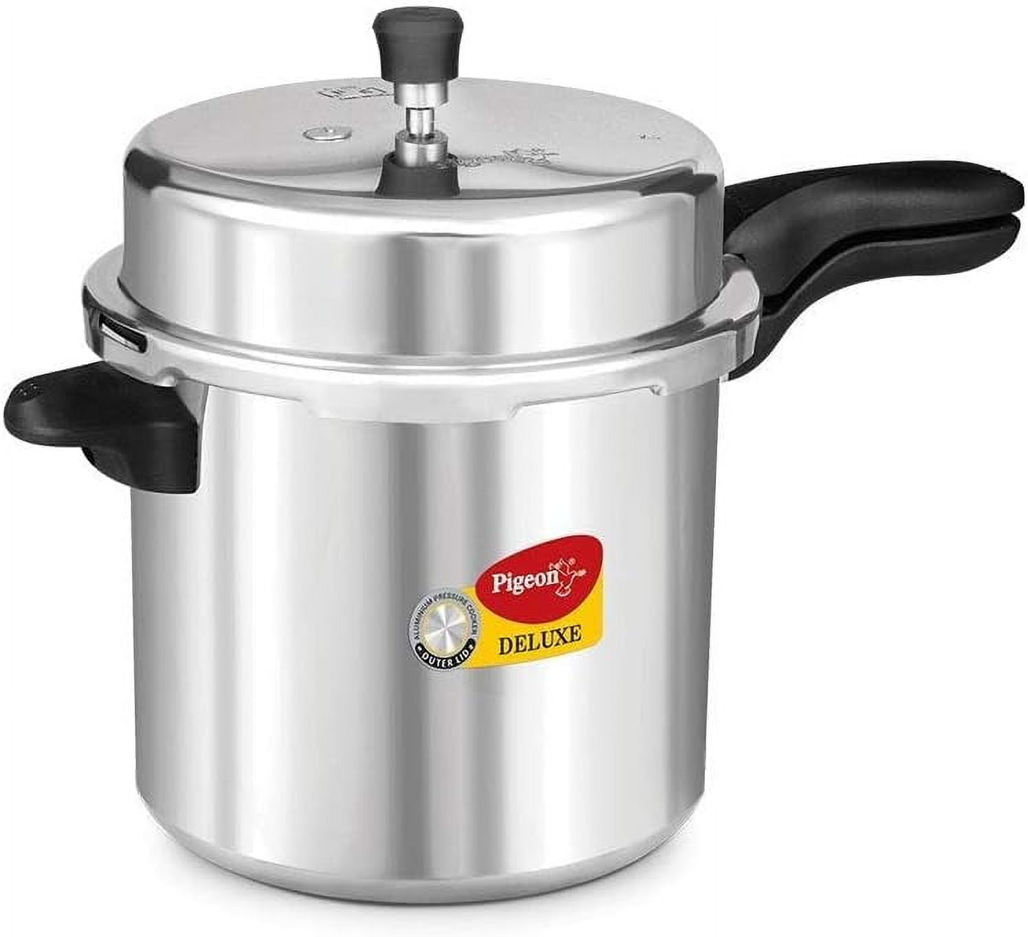 Pressure Cooker - 10 Quart - Deluxe Aluminum Outer Lid Stovetop - Cook ...