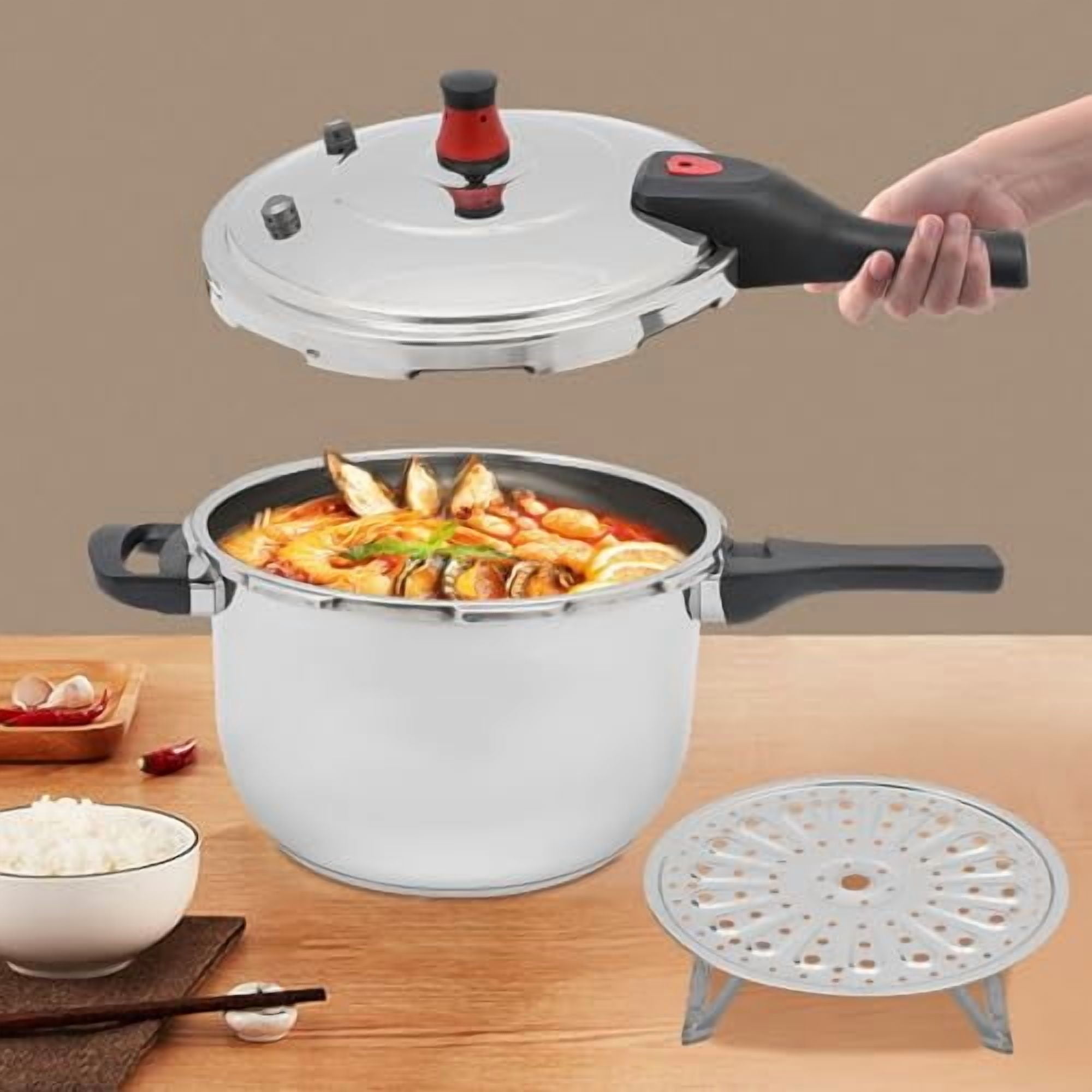 Pressure Cooker 304 Stainless Steel Pressure Pot for Steaming and ...