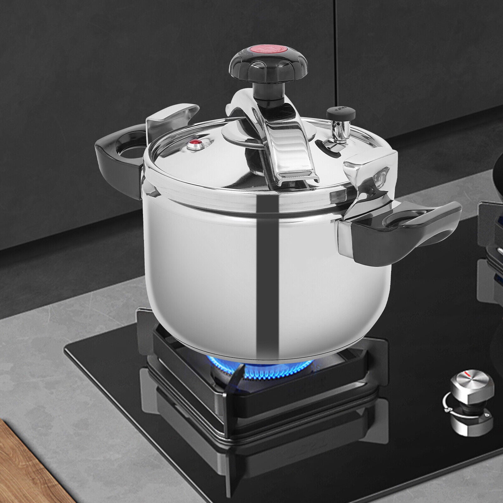 Pressure Cooker Stainless Steel Pressure Canner 7L/6.35 Qt 60Kpa ...