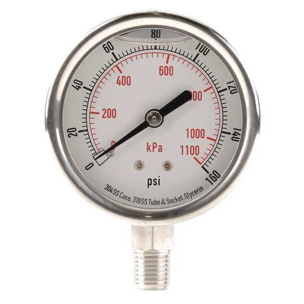 Manufacturer Varies Pressure Gauge,Liquid Filled,2-1/2 In 4CFH5 ...