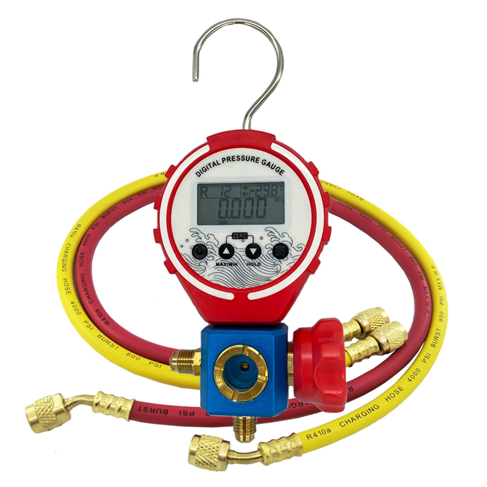 Pressure Gauge Refrigeration Digital Manifold Tester Vacuum Pressure ...