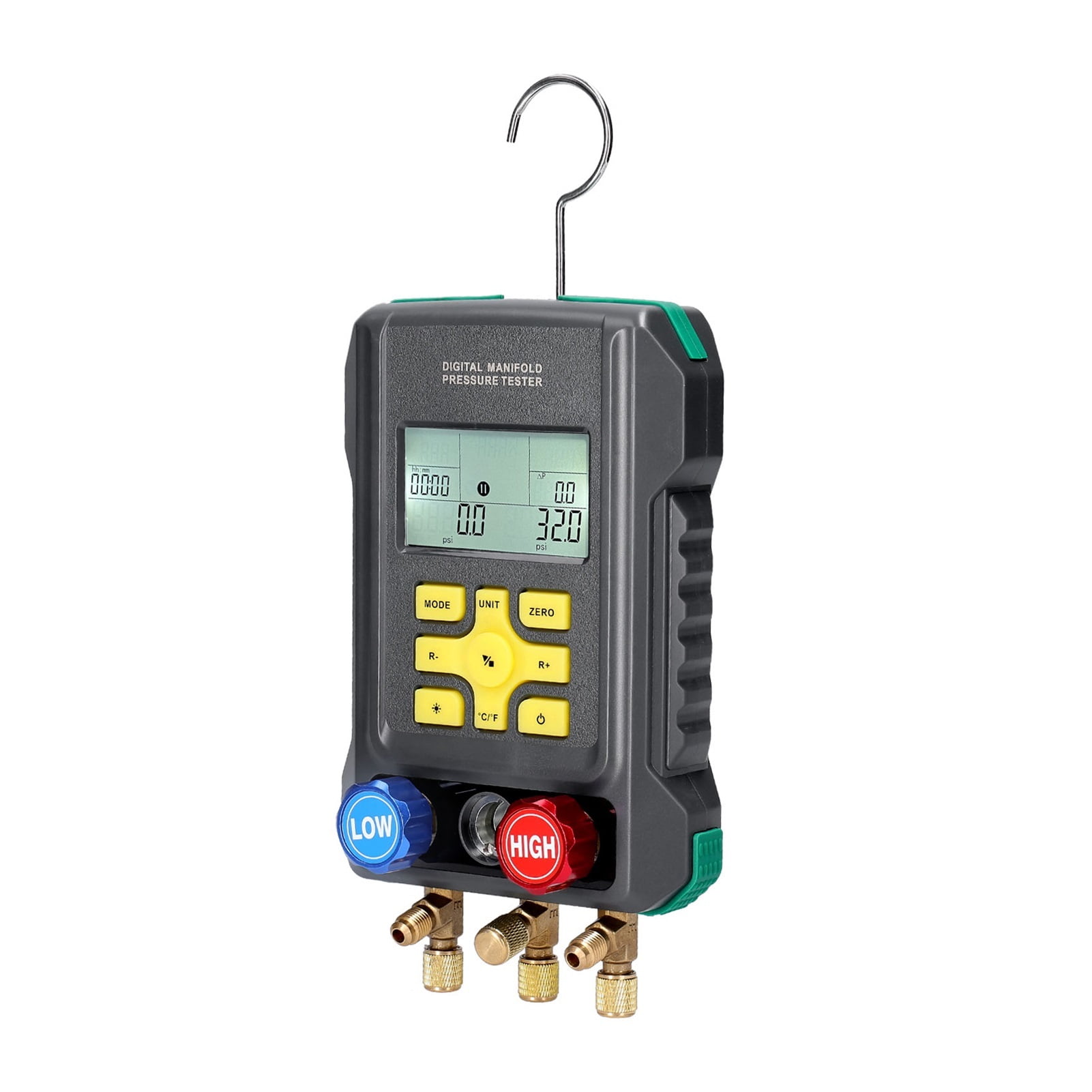 Pressure Gauge Refrigeration Digital Vacuum Pressure Manifold Tester ...