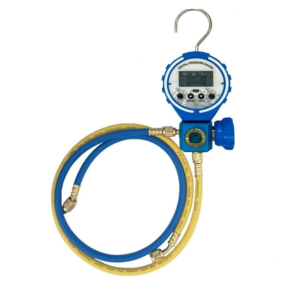 Pressure Gauge Refrigeration Digital Vacuum Pressure Manifold Tester ...