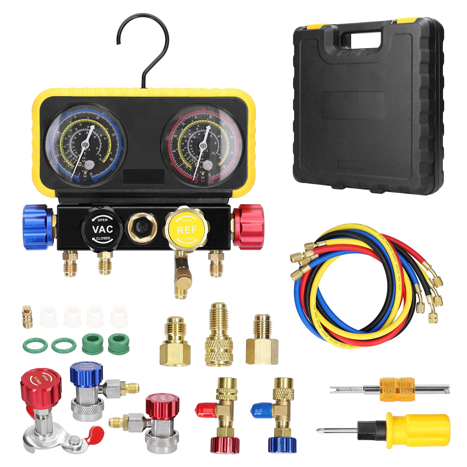 Pressure Gauge Refrigeration Manifold Digital Vacuum Pressure Tester ...