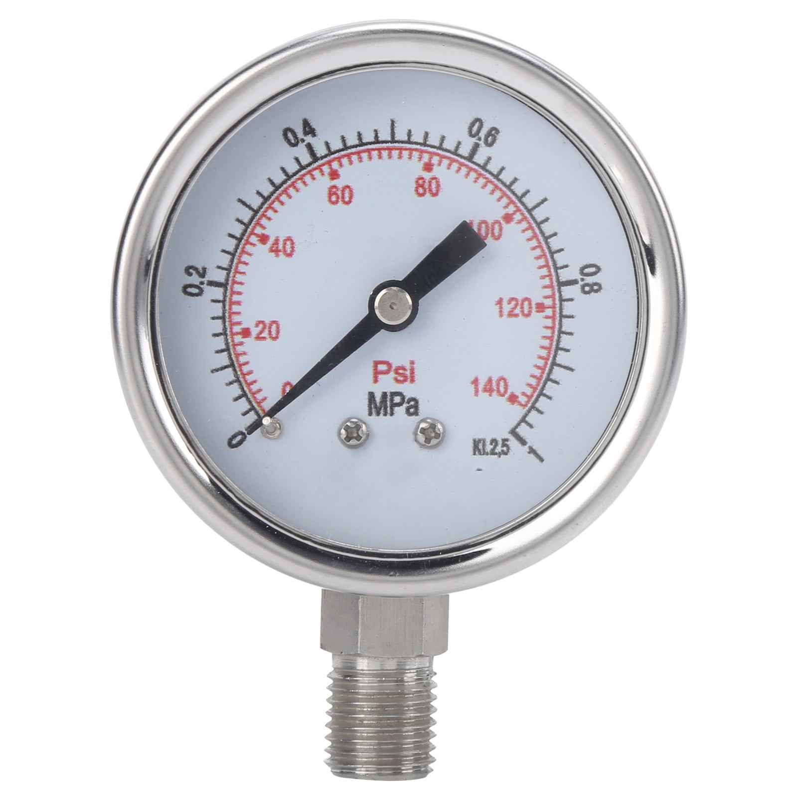 Pressure Gauge Stainless Steel Industrial Meter Accurate Measurement 0?1.0MPa M14x1.5 Y?60BF ...