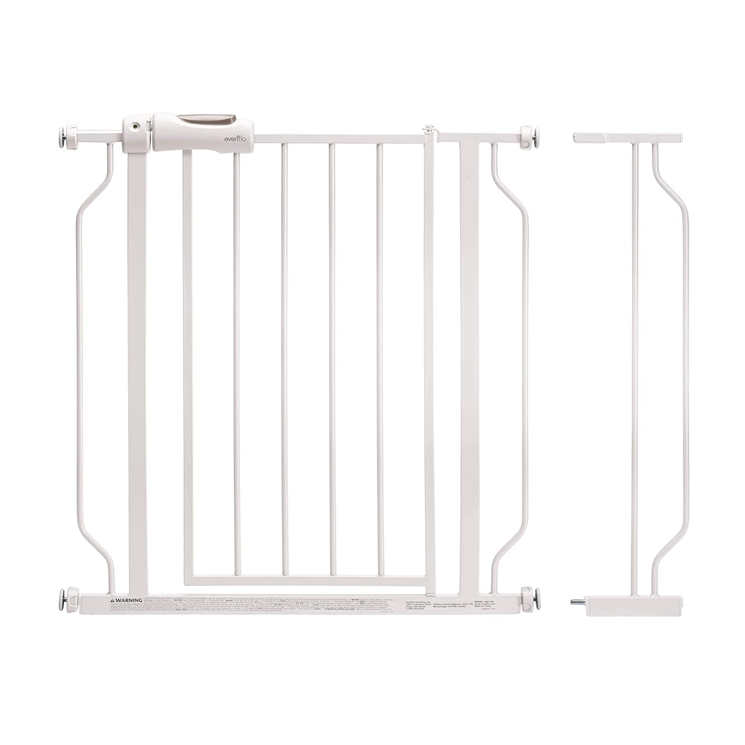 Pressure-Mounted Pass-Through Gate (White) - Walmart.com